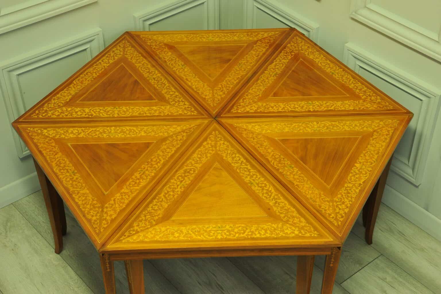 A rare set of Italian Sorrento inlaid tables - Village Vintage