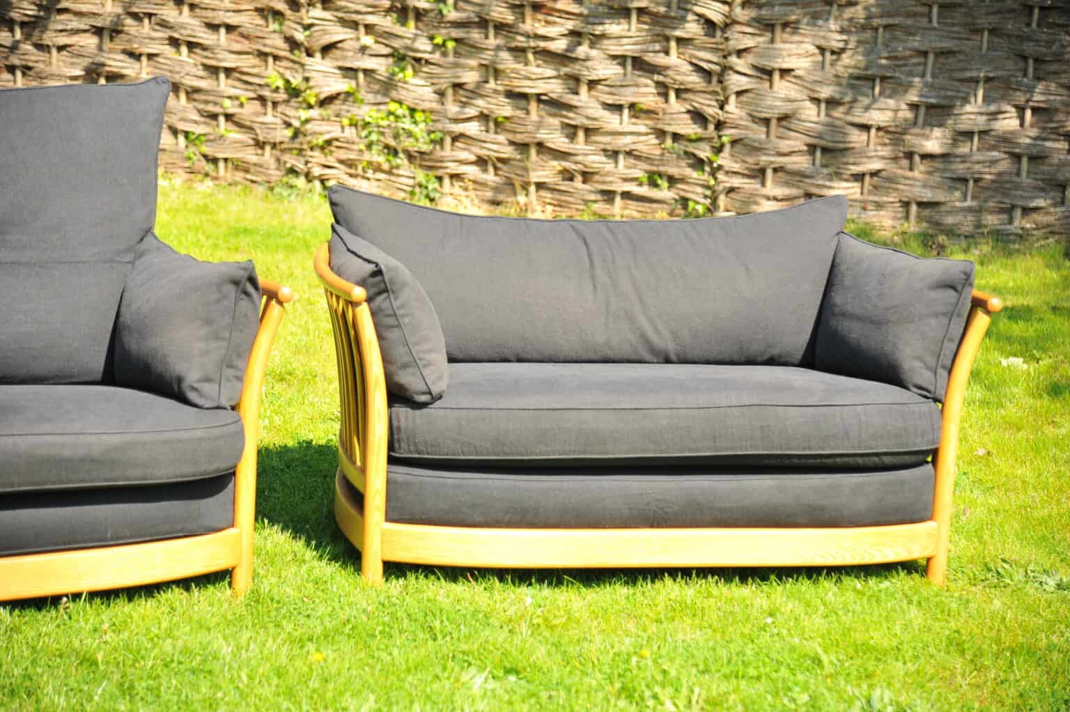 Vintage Ercol Blonde Renaissance Three Piece Suite - Village Vintage